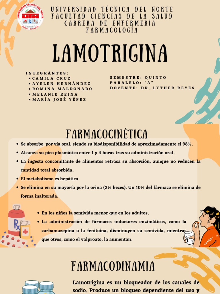 LAMOTRIGINA | PDF | Drogas que actúan sobre el sistema nervioso ...