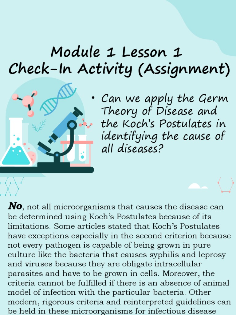Module 1 Lesson 1 Check-In Activity | PDF