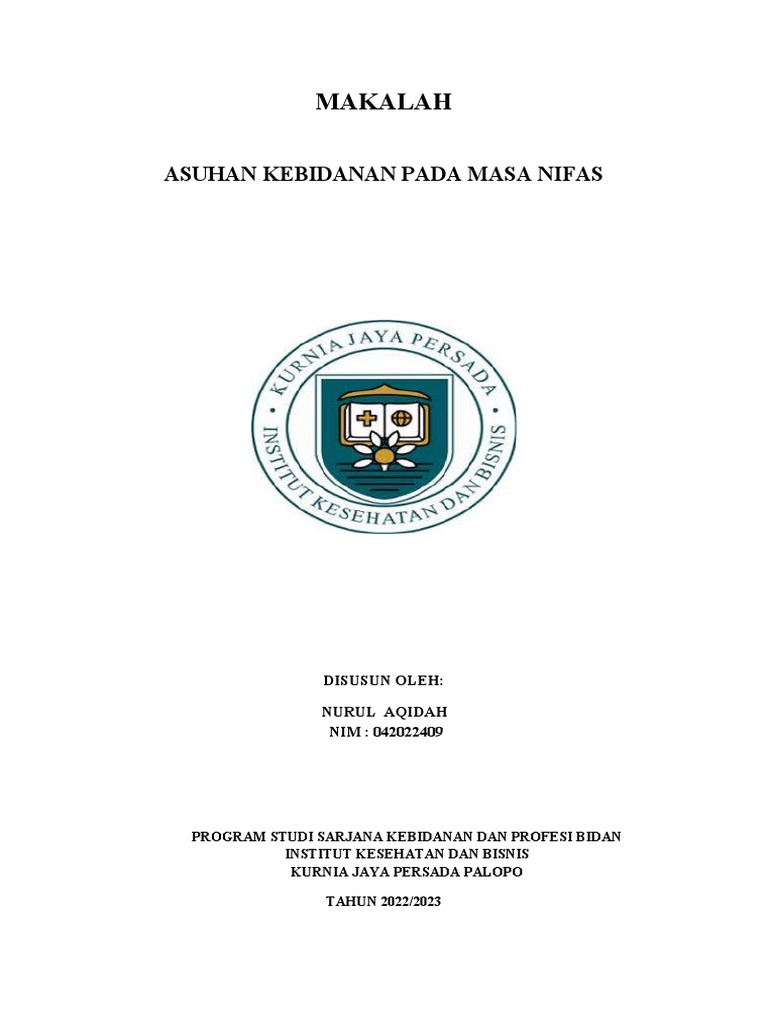 Makalah Askeb Nifas Nurul Aqidah | PDF