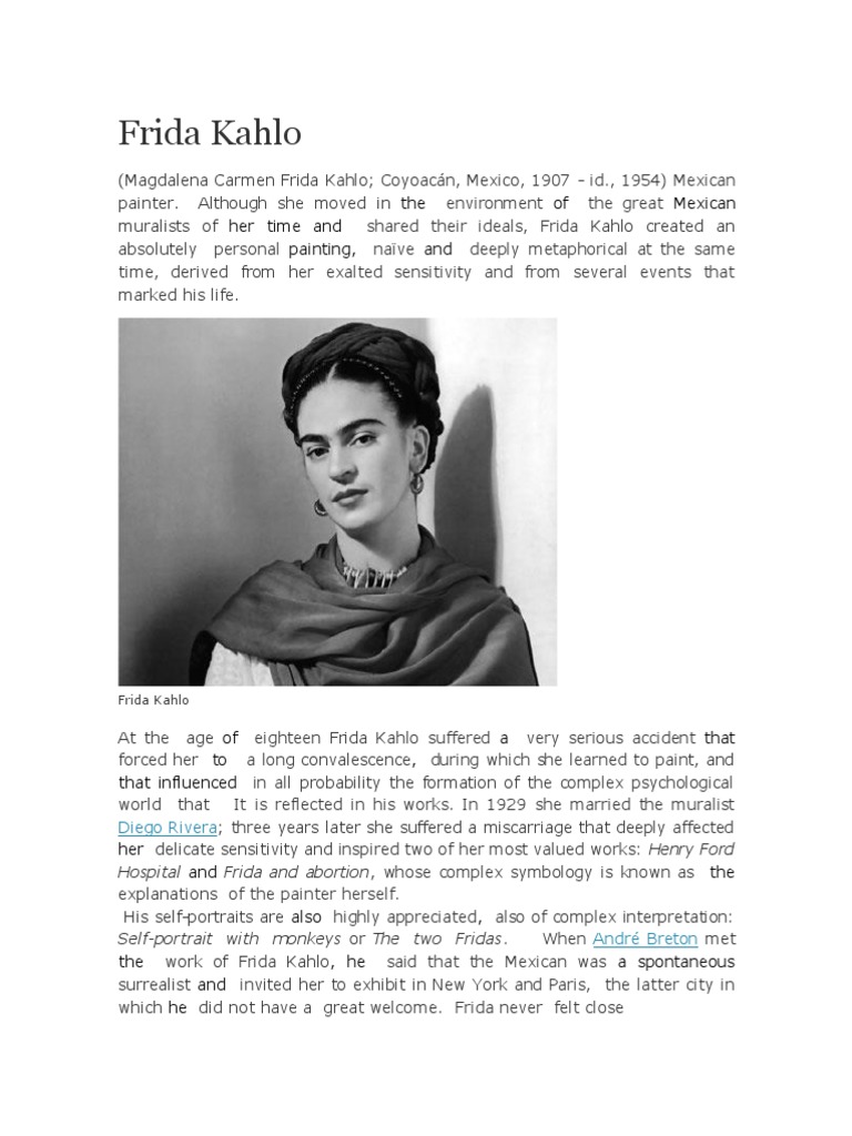 Frida Kahlo English | PDF