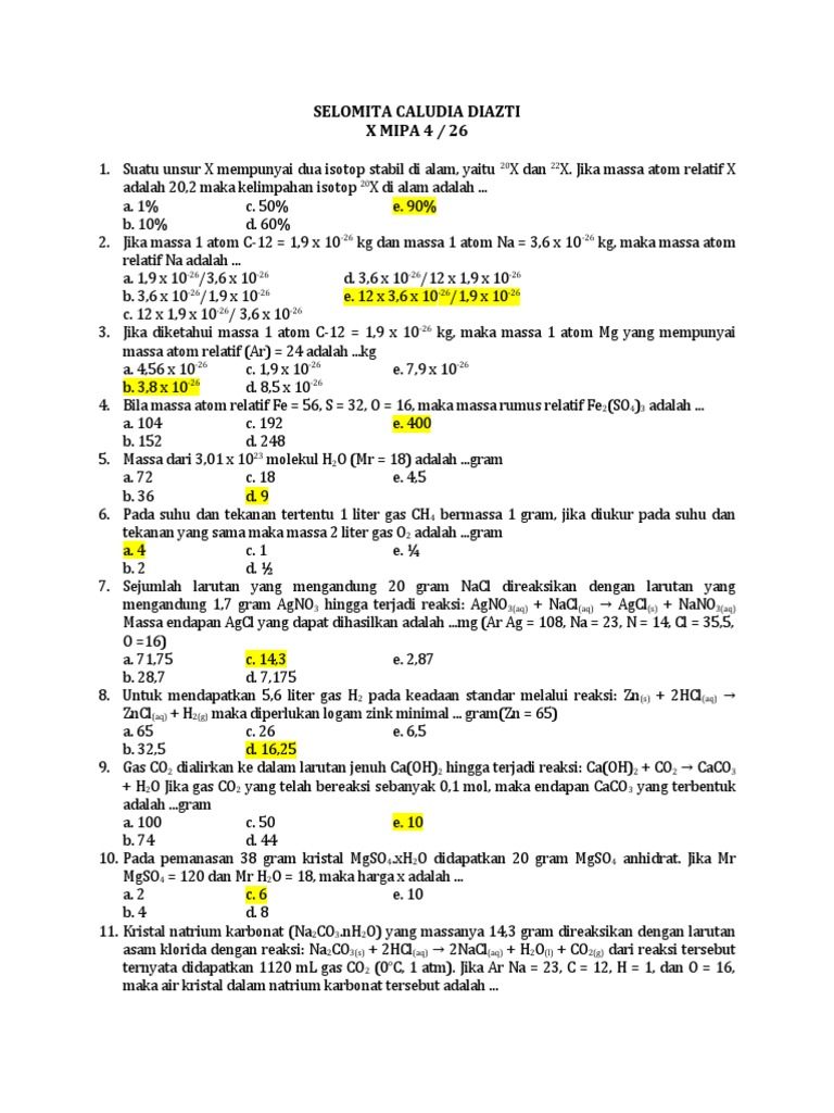 Kimia Latsol Rumus Empiris | PDF