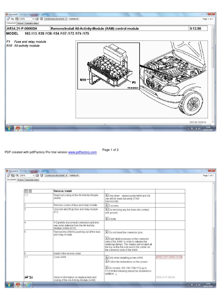 W163 R - I AAM Control Module | PDF