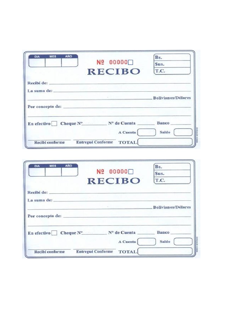 Formato Recibo | PDF