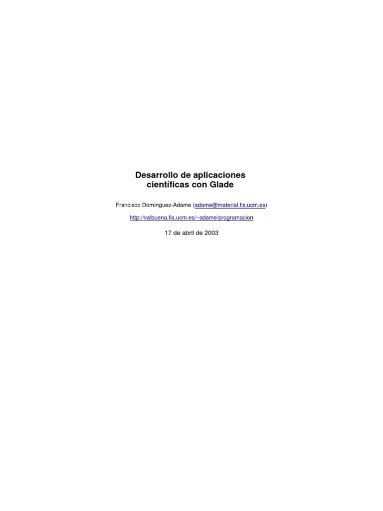 Manual De Glade Pdf Ventana Informática Widget Gui 
