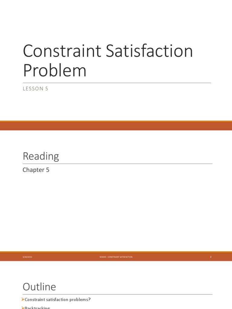 Constraint Satisfaction Pdf Mathematics Of Computing Mathematical Analysis