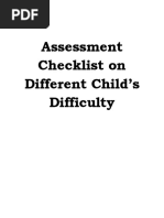 Learning Disabilities-Checklist (Example) | PDF | Word | Learning ...