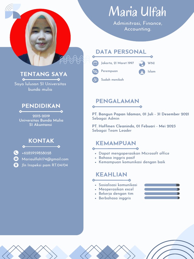 CV Maria Ulfah | PDF