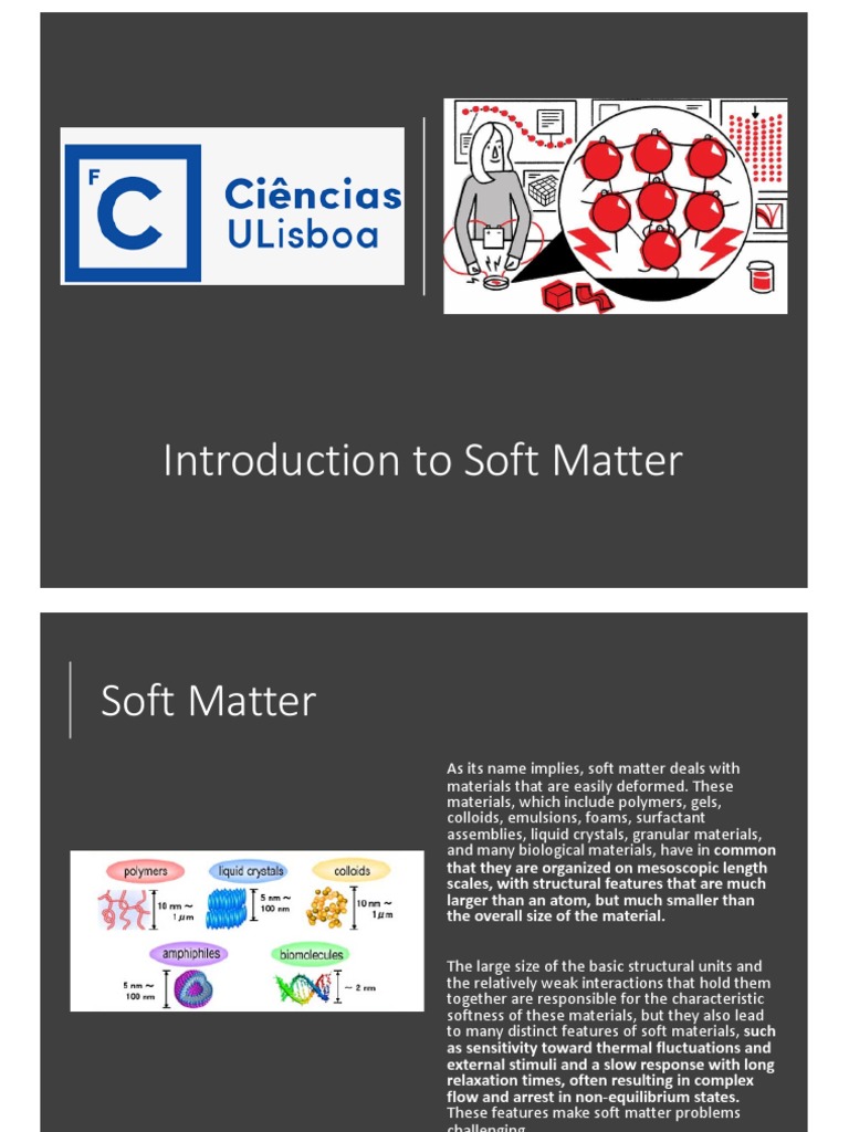 Introduction Soft Matter | PDF | Soft Matter | Liquid Crystal Introduction Soft Matter | PDF | Soft Matter | Liquid Crystal