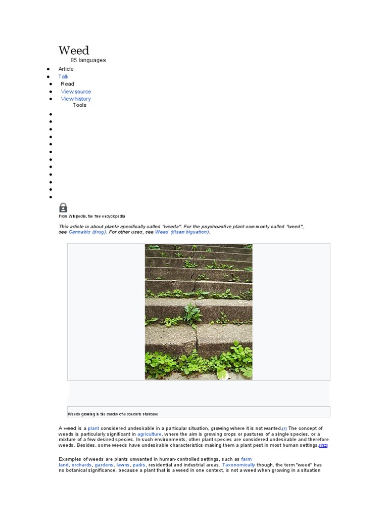Weed | PDF | Weed | Botany