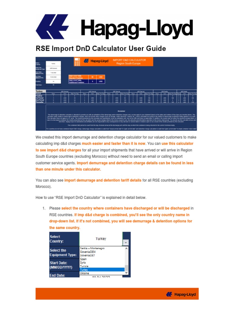 RSE Import DND Calculator User Guide | PDF | Computing