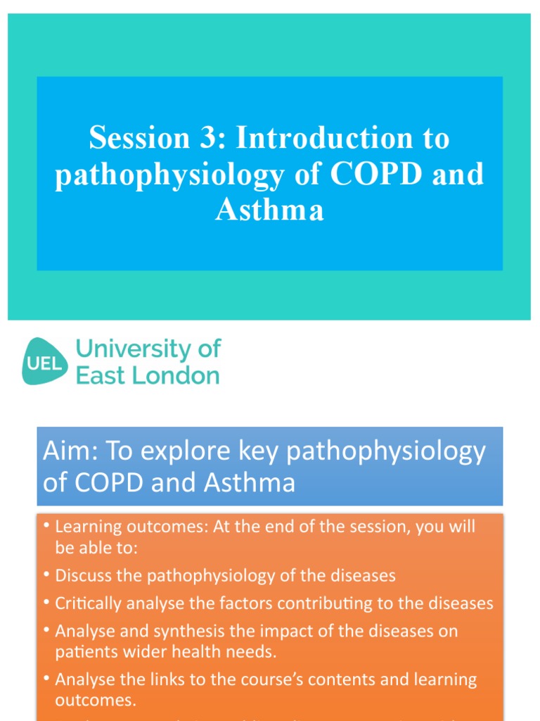Session 3 Pathophysiology of COPD and Asthma | PDF | Chronic ...