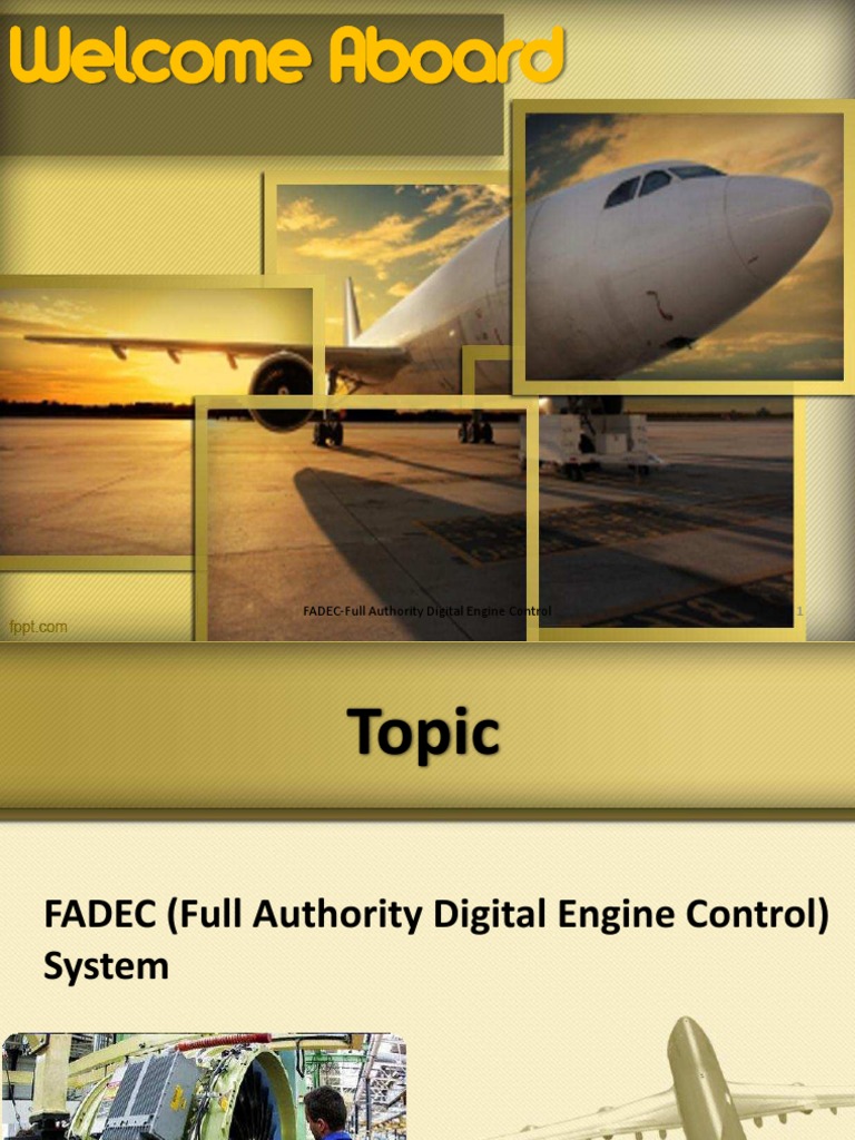 FADEC System Presentation | PDF | Ignition System | Rotating Machines