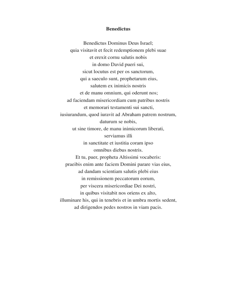 Benedictus | PDF