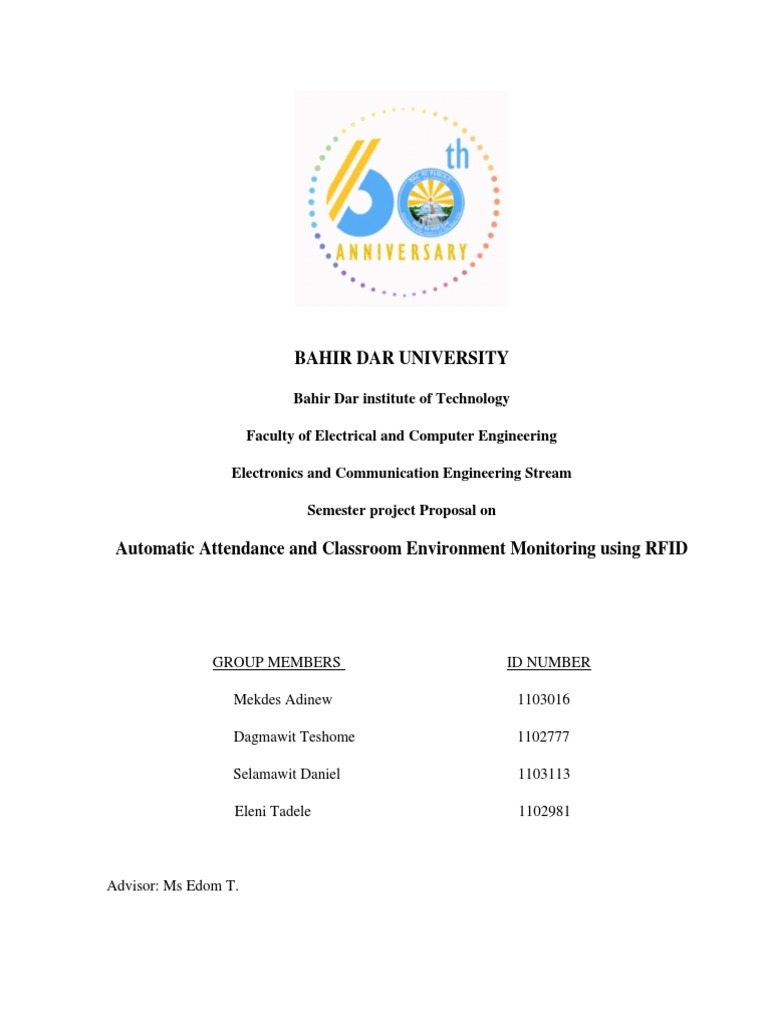 Project Proposal | PDF | Radio Frequency Identification | Computing Project Proposal | PDF | Radio Frequency Identification | Computing