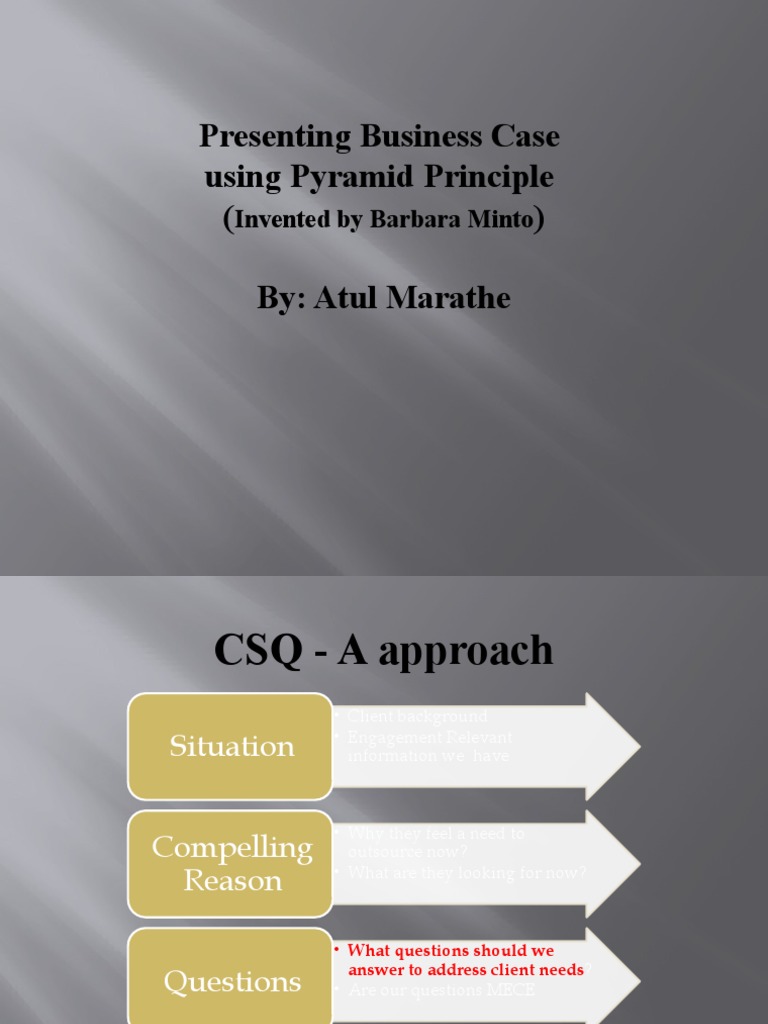 Pyramid Principle AM | PDF | Software As A Service | Computing