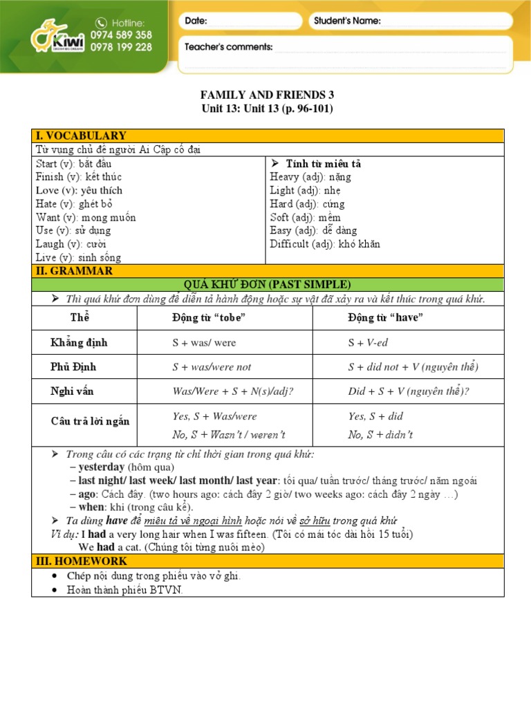 FAM3 U13 (p.96-101) | PDF