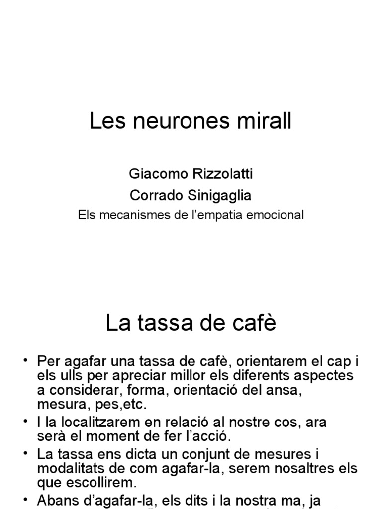 Les Neurones Mirall | PDF