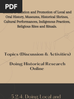 Local & Oral History: Preliminary Information | PDF | Oral History ...