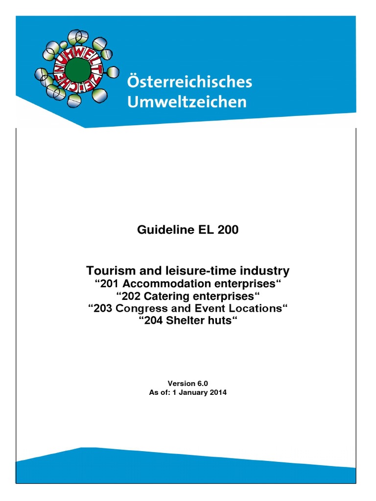 Austrian Eco-Label Tourism Guide | PDF | Water Heating | Coffeehouse