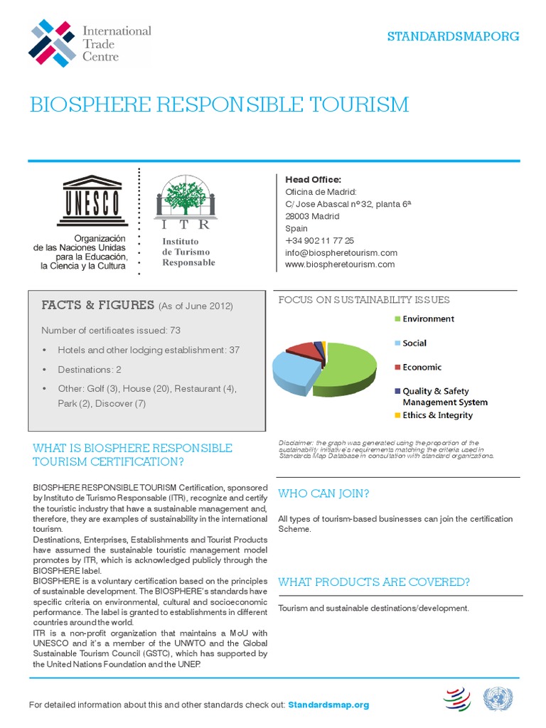 The Biosphere Responsible Tourism label | PDF | Audit | Tourism
