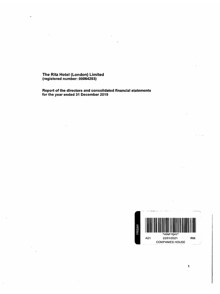 The Ritz Hotel 2019 | PDF