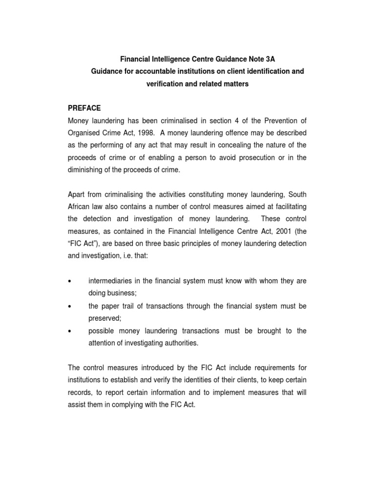 Guidance Note 3a | PDF | Money Laundering | Partnership