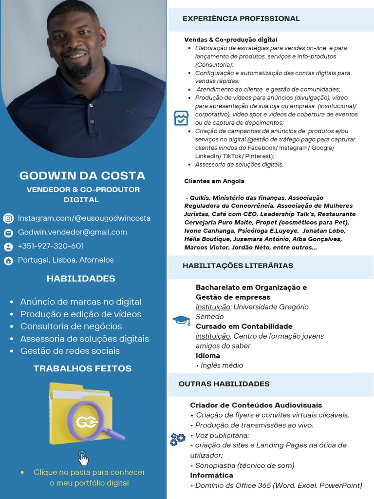 CV Godwin 2023 | PDF | Publicidade | Comunicação