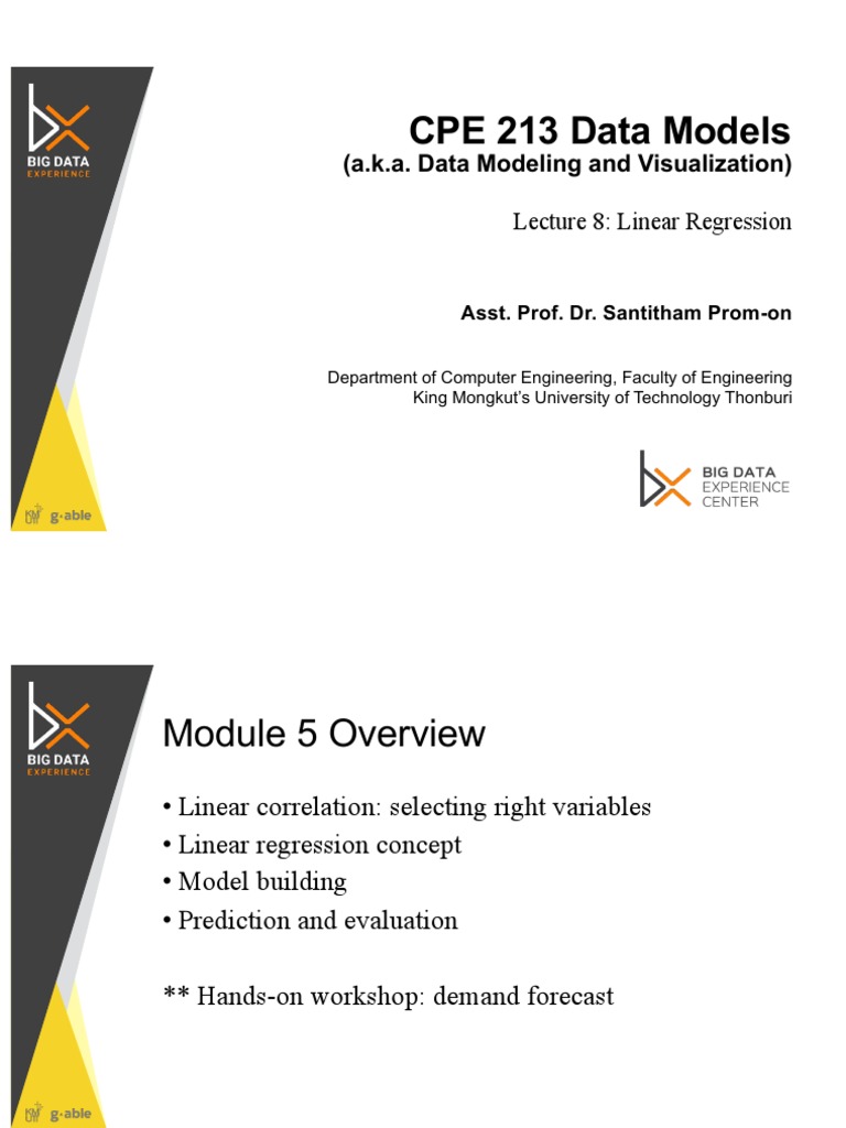 Lecture 8 Linear Regression Pdf Errors And Residuals Coefficient Of Determination