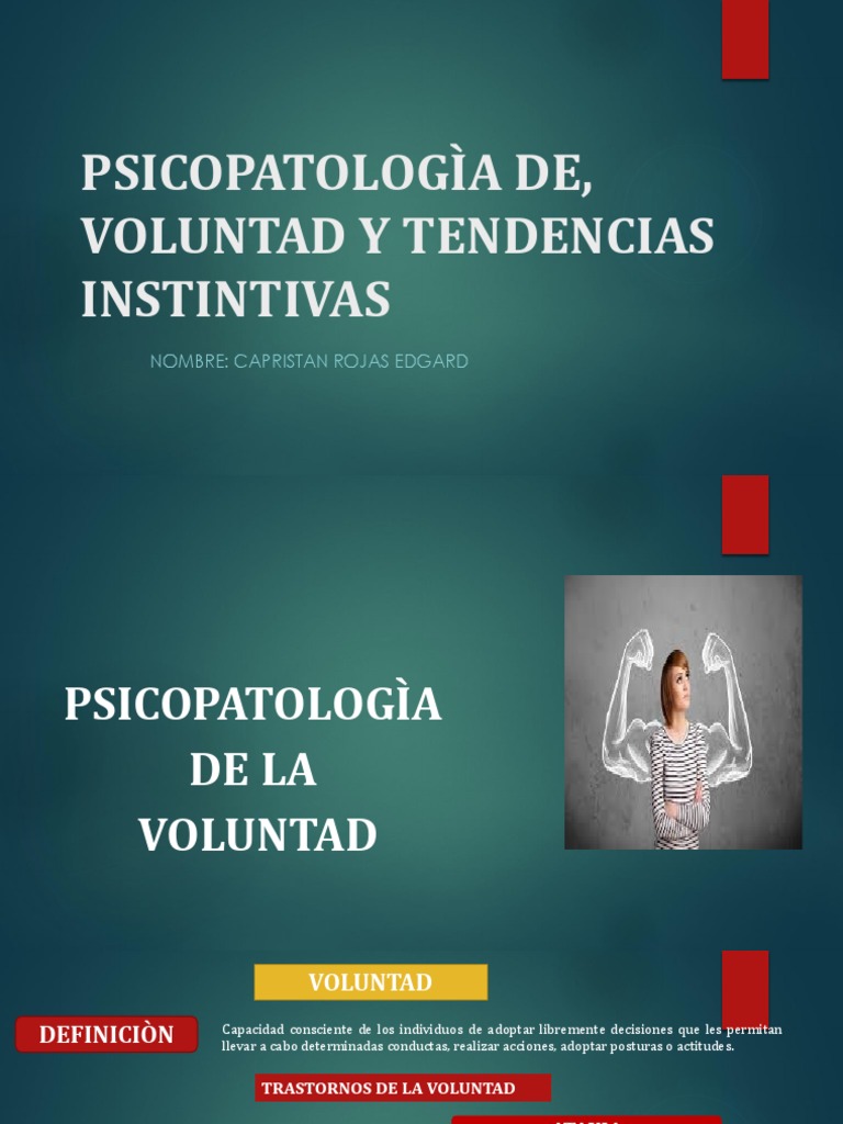 Psicopatologìa Del Afecto, Voluntad y Tendencias Instintivas | PDF | Esquizofrenia | Dormir
