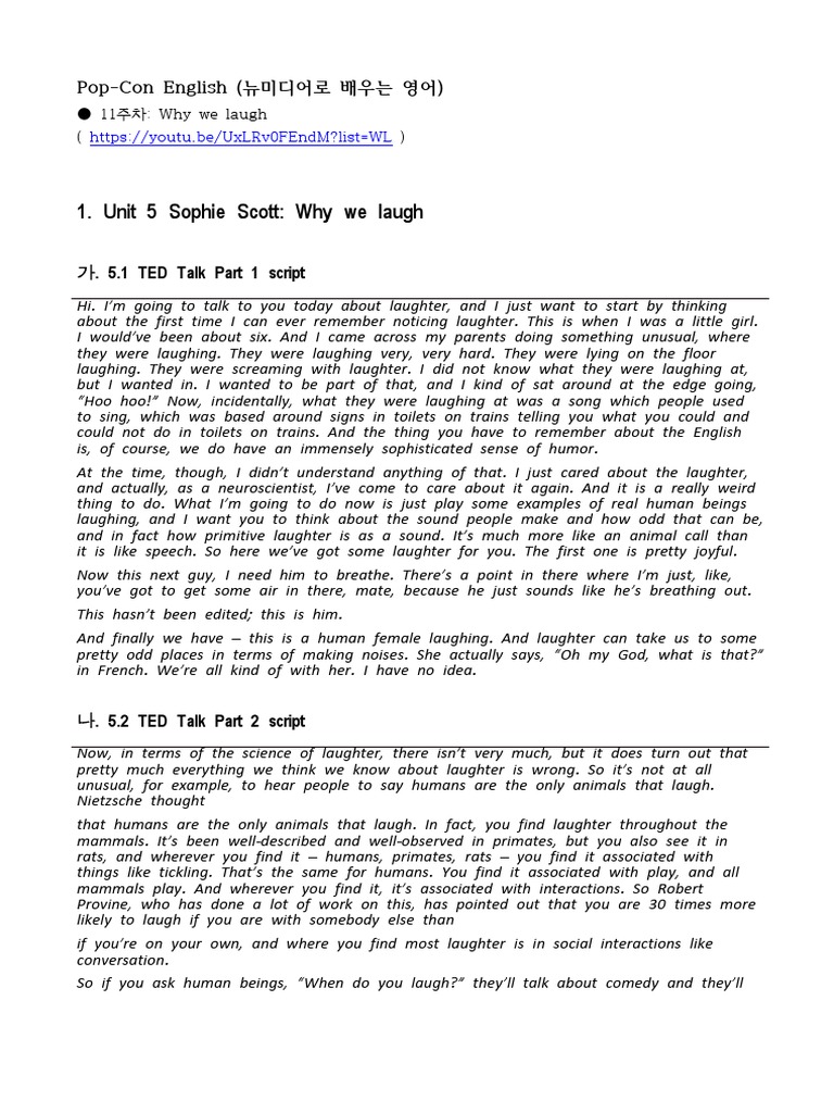 Why We Laugh | PDF | Laughter | Psychology