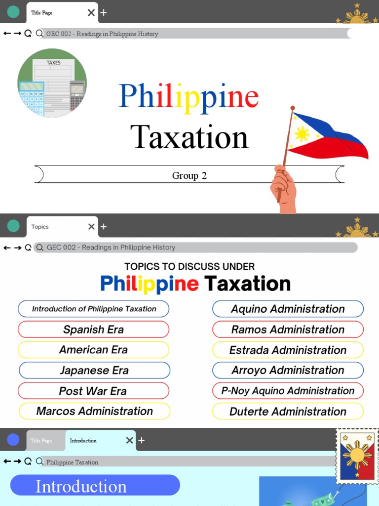 Philippine Taxation | PDF | Taxes | Value Added Tax