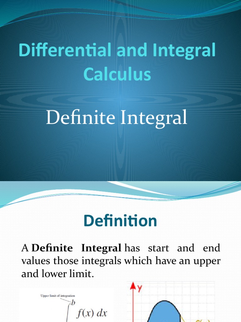 Differential and Integral Calculus | PDF