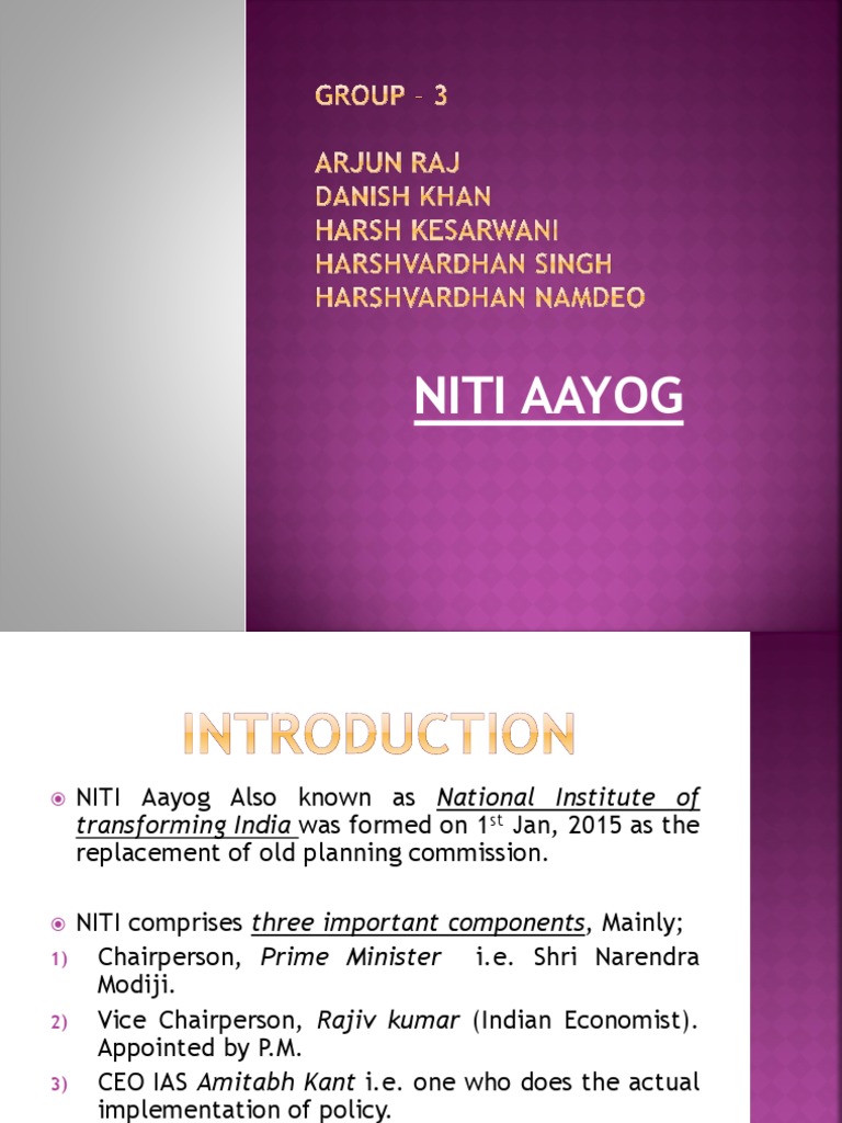 Unit 2 Niti Aayog | PDF Unit 2 Niti Aayog | PDF