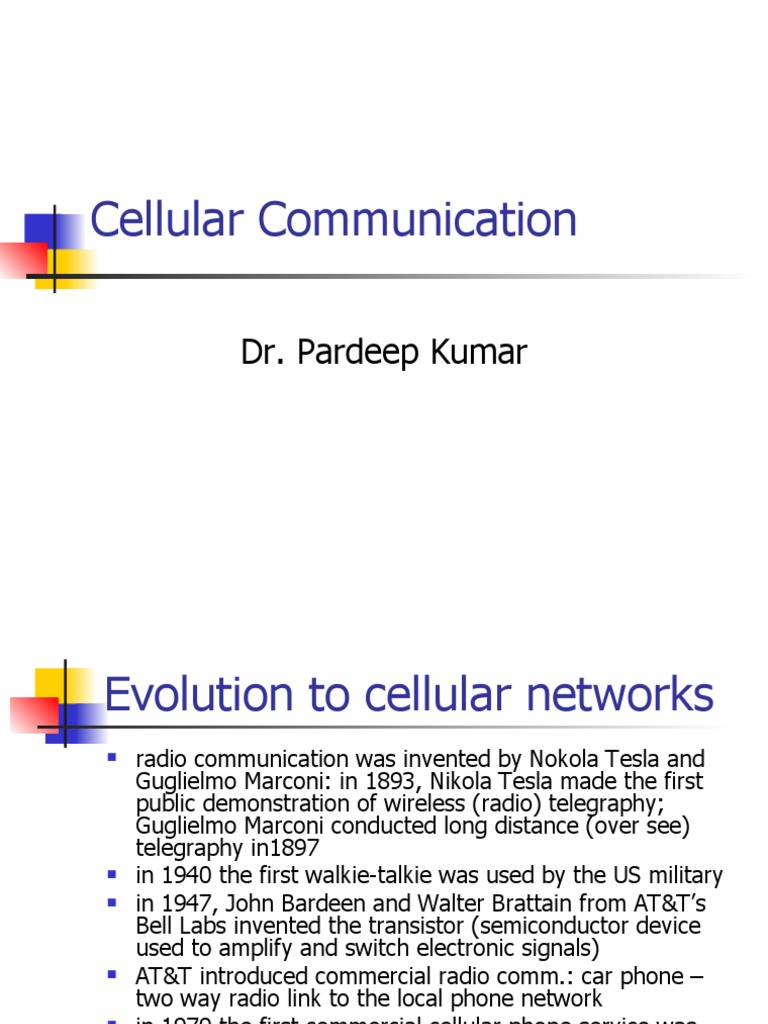 Lecture 4 Cellular Communication Download Free Pdf Cellular