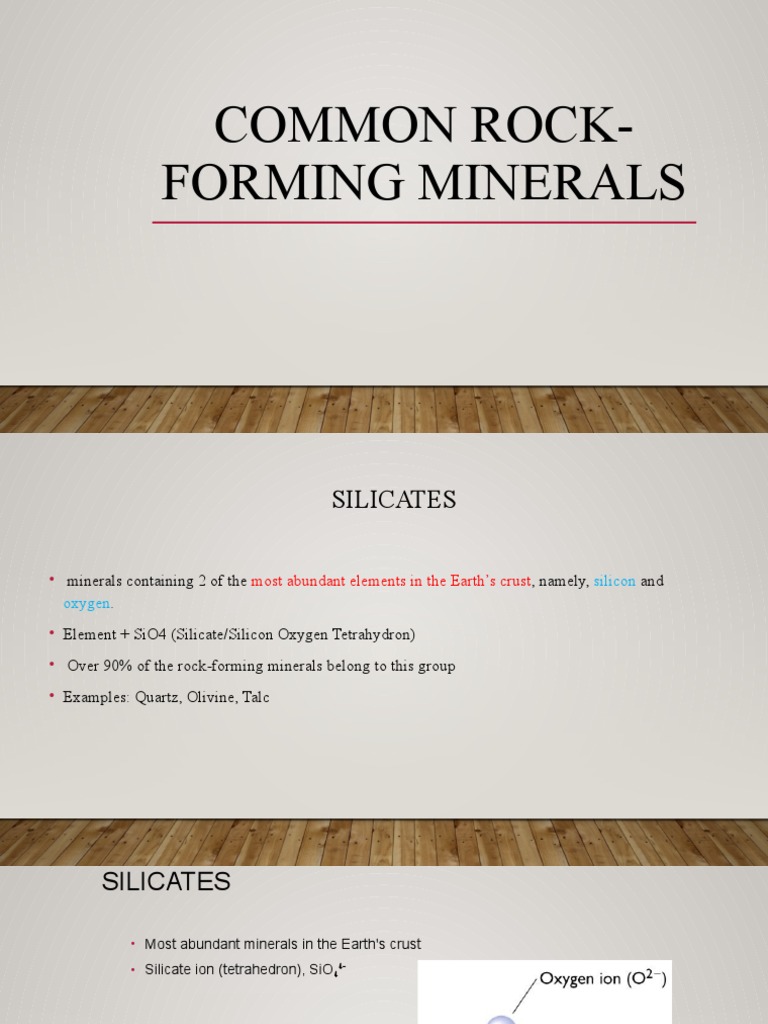 Common Rock-Forming Minerals | PDF | Minerals | Carbonate