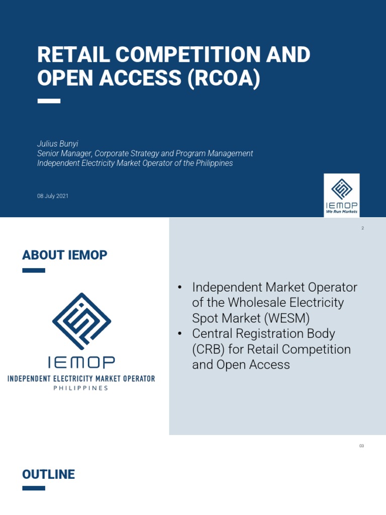 RCOA: Empowering Electricity Consumers | PDF | Retail | Supply Chain