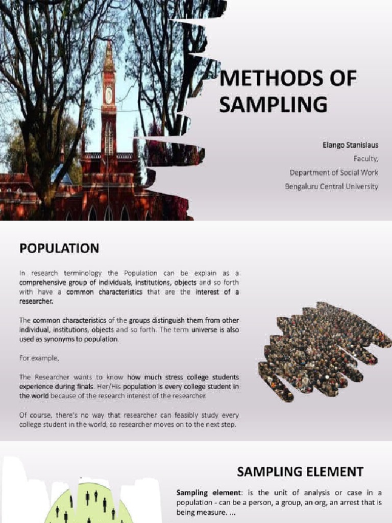 Methods of Sampling | PDF