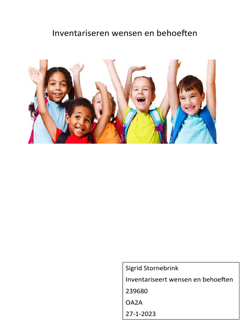 Inventariseren Wensen en Behoeften | PDF