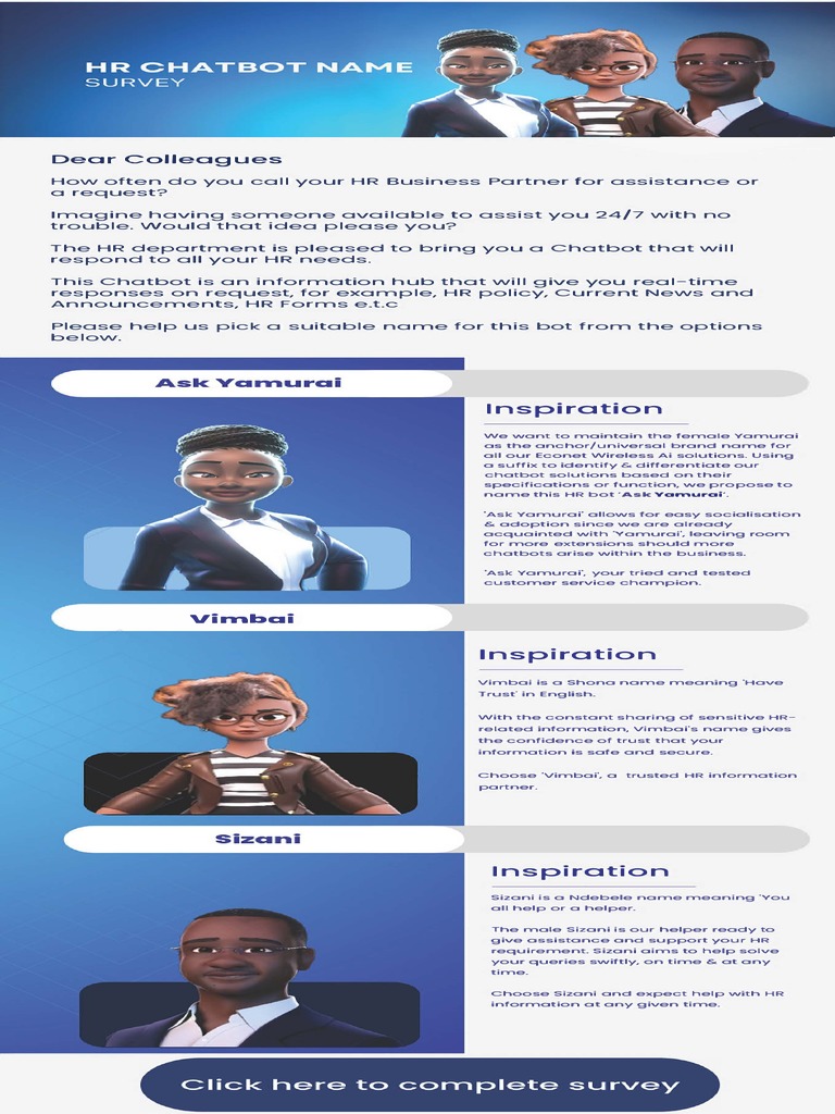 HR Chabot Name Survey (Blue) - 1 | PDF | Information Technology ...