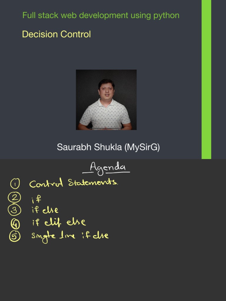 Decision Control In Python Pdf Python Programming Language Programming Paradigms
