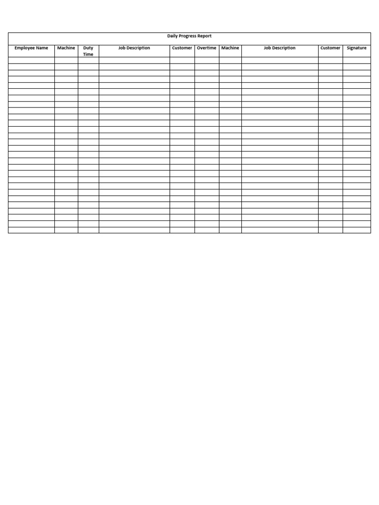 Daily Progress Report | PDF