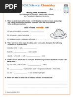 Mole Calculation IGCSE Chemistry Worksheet | PDF | Mole (Unit) | Chlorine