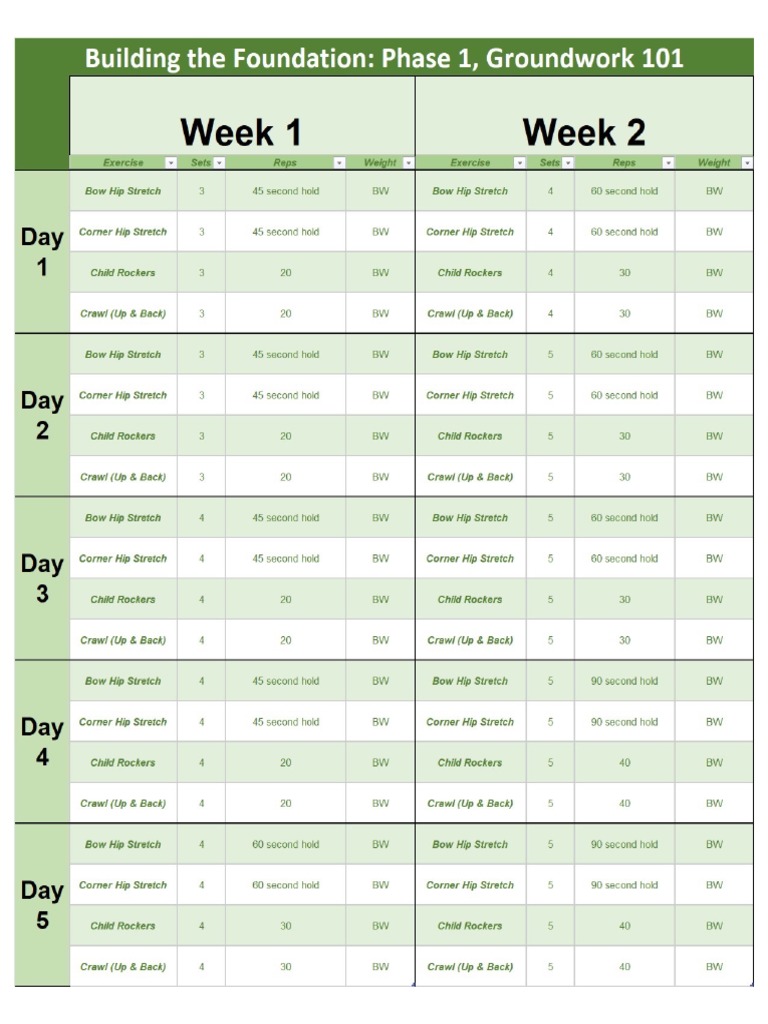 Building The Foundation Phase 1 | PDF