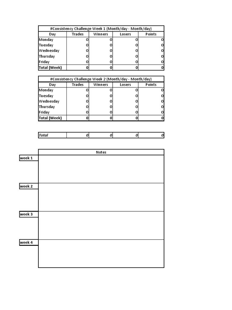 Consistency Challenge Template | PDF