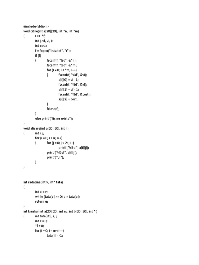 Kruskal | PDF | Computer Programming | Computing