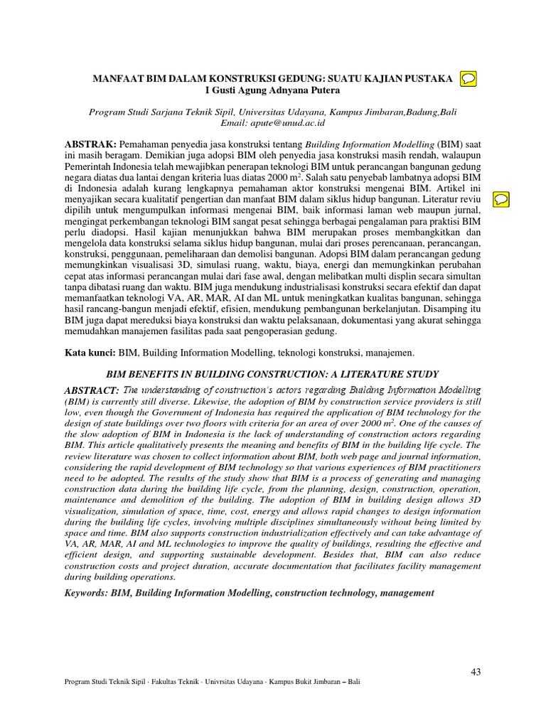 Manfaat BIM dalam Konstruksi Gedung | PDF