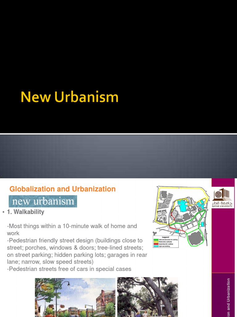 Main Principles of New Urbanism | PDF | Urbanization | Street