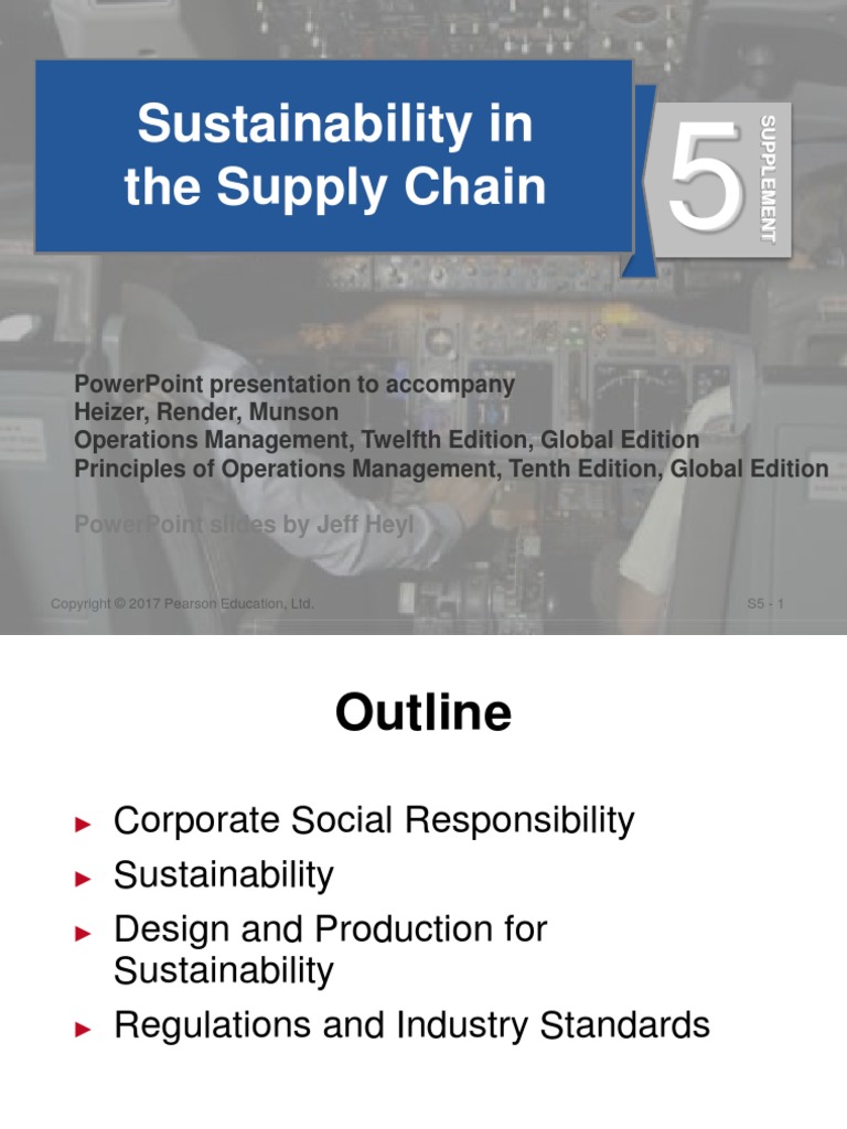 Sustainability - Heizer and Render | PDF | Environmental Policy ...
