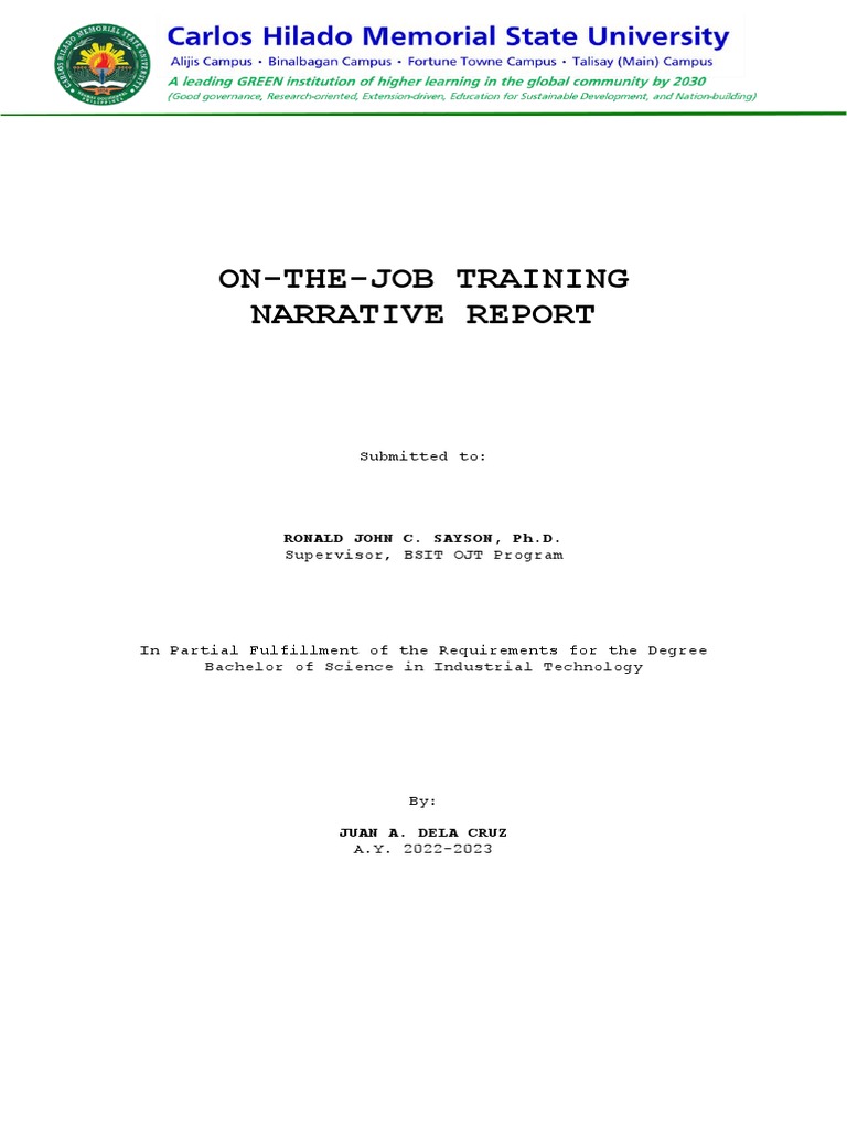 Narrative Report Template 1 | PDF | Cognition | Cognitive Science