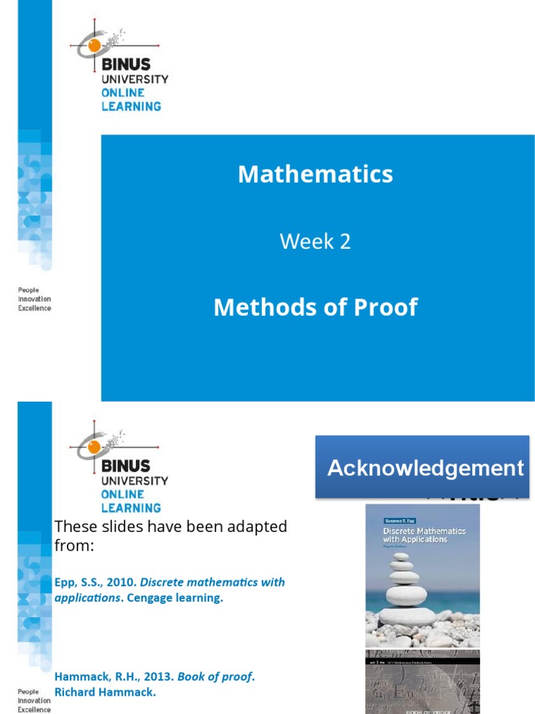 Methods Of Proof Pdf Mathematical Proof Theorem